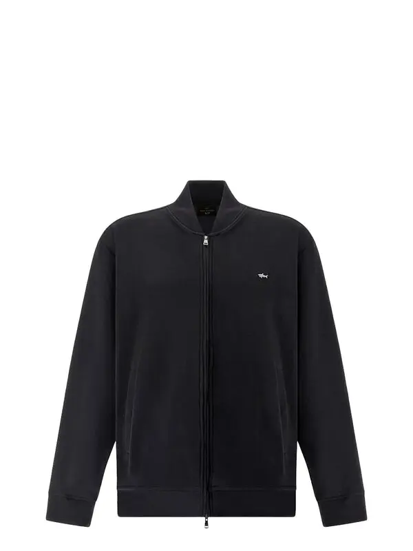 Paul & Shark Zip-up Fleece Sweatshirt - Black
