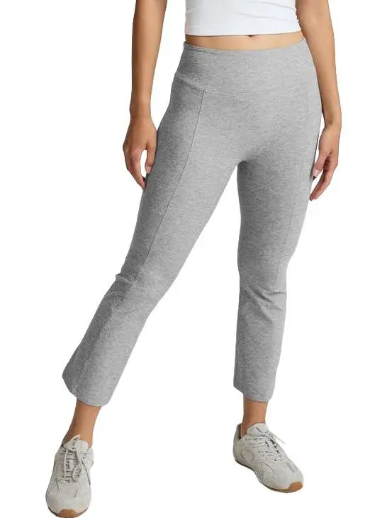 Beyond Yoga Spacedye Pintuck Kick Flare Pants - Silver Mist
