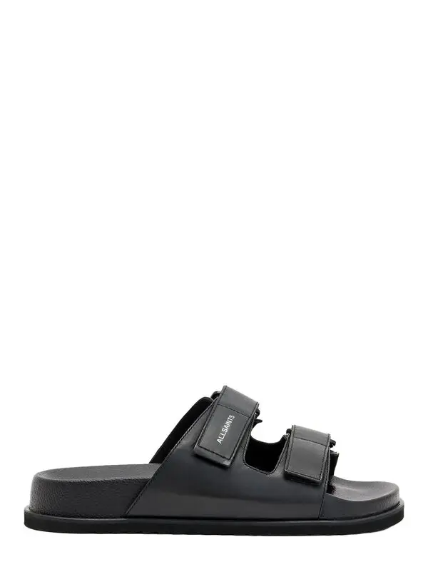 ALLSAINTS Vex Leather Sandals - Black