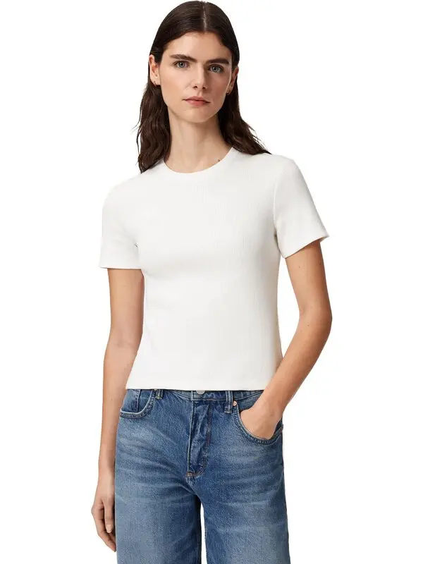 ALLSAINTS Elena Slim Fit T-shirt - Chalk White