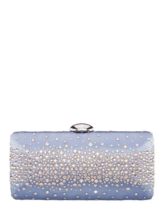 Nina Purity Frame Clutch - Icy Blue