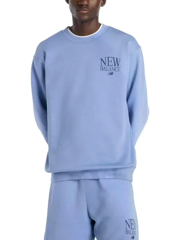 NEW BALANCE Logo Crew-neck Sweater - Blue