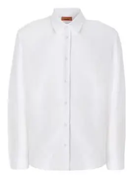 Missoni Cotton Jacquard Shirt With Tone-on-tone Zigzag Pattern - White