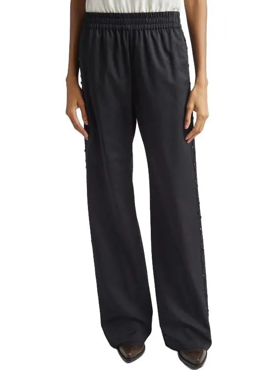 GOLDEN GOOSE Wool Trousers - Black