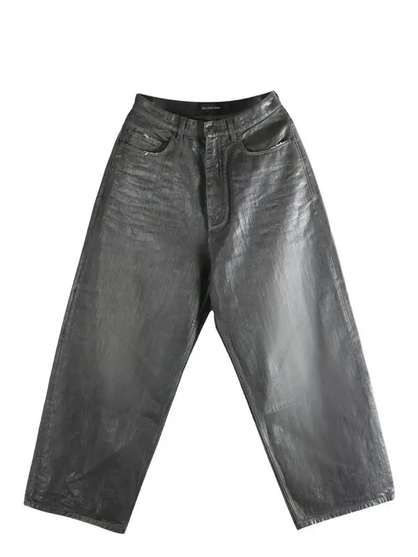 Balenciaga Button-fastening Wide Leg Trousers - Grey