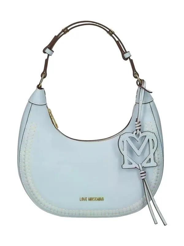 Moschino Heart Charm Shoulder Bag - Blue
