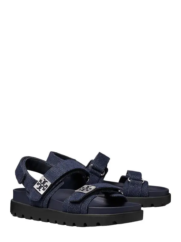 Tory Burch Mellow Burch Sandal - Midnight Denim/navy/silver
