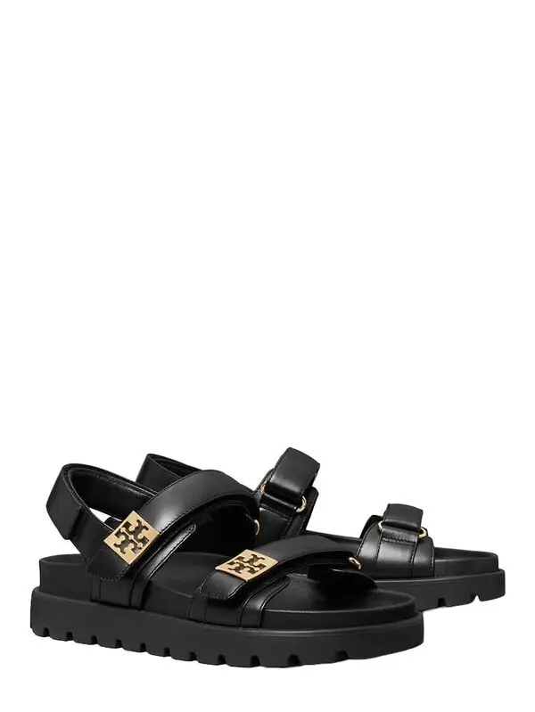 Tory Burch Mellow Burch Sandal - Perfect Black/gold