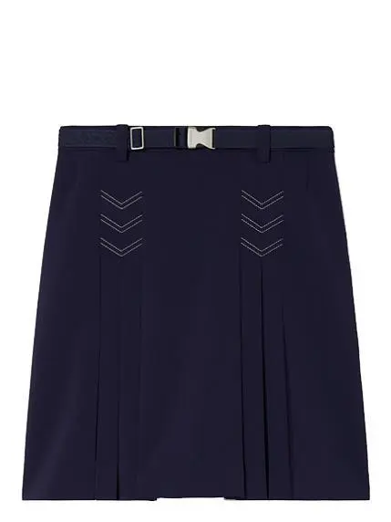 Tory Burch Pleated Golf Skirt - Deep Navy