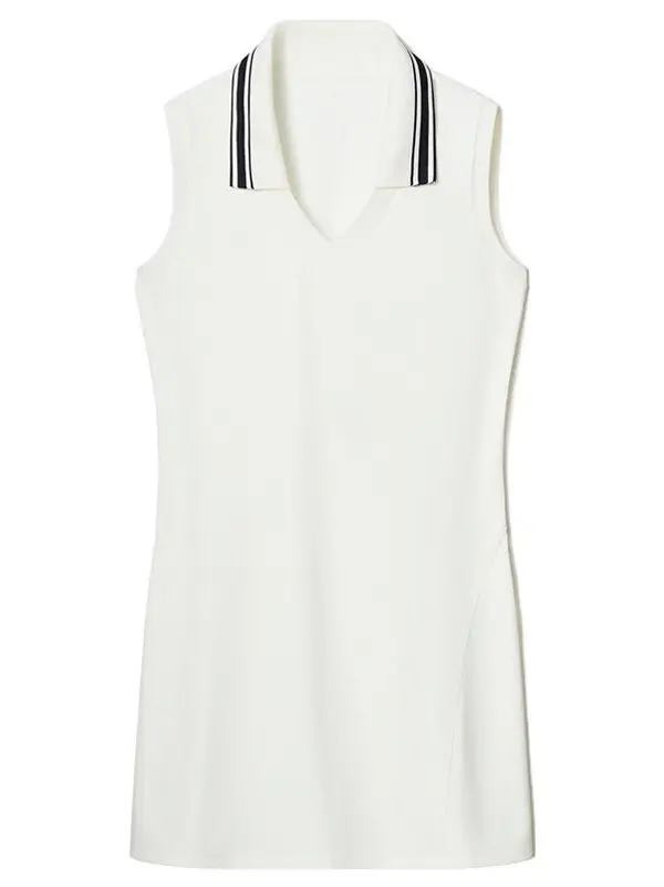 Tory Burch V-neck Tennis Dress - Snow White