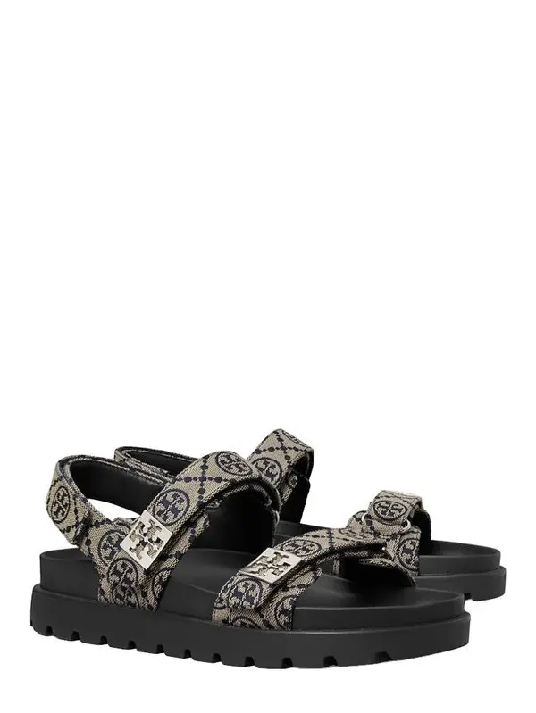 Tory Burch T Monogram Mellow Burch Sandal - T Monogram Perfect Navy