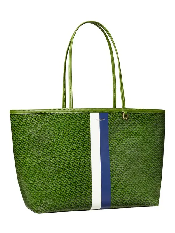 Tory Burch Racer Tote - Green Printed