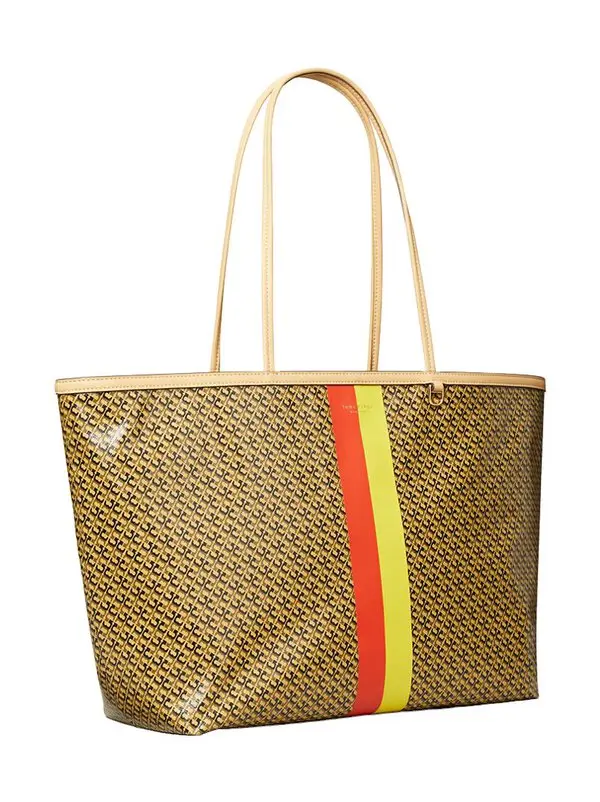 Tory Burch Racer Tote - Tan Printed