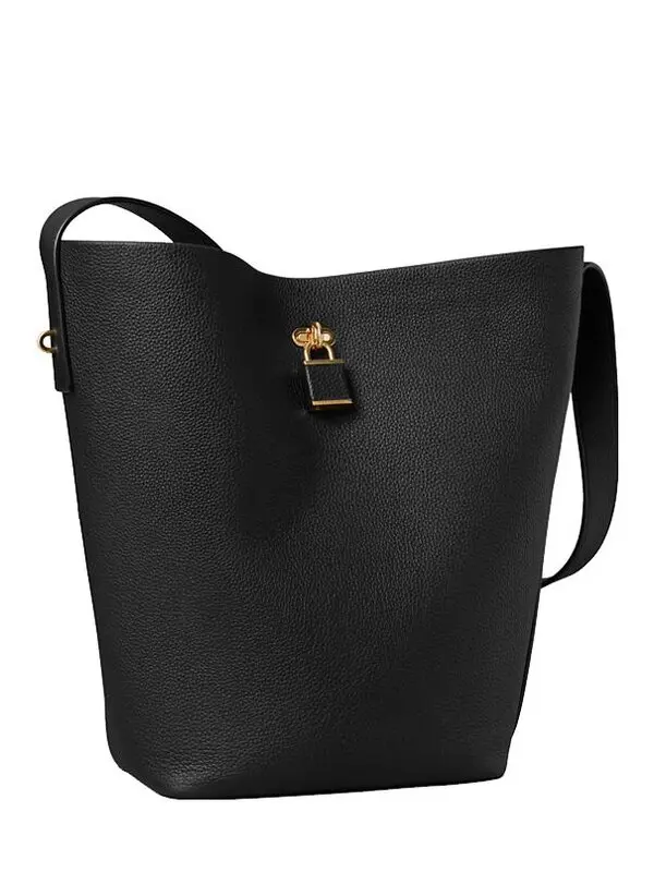 Tory Burch Slim Lock Bucket Bag - Black