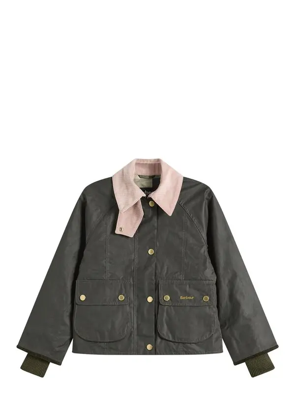 Barbour Crop Beadnell Jacket - Ancient Olive/ancient/green