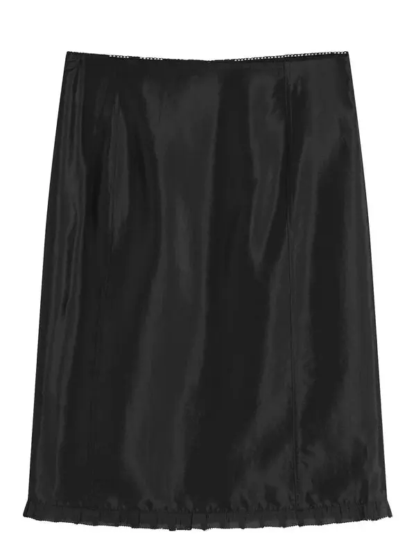 DUNST H-line Laced Midi Skirt - Black