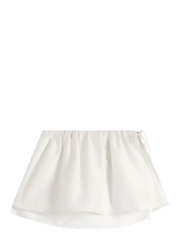 DUNST Layered Mini Skirt - Cream