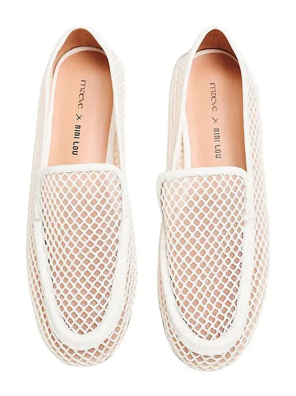Maeve Mesh Loafers - Blanco Mesh