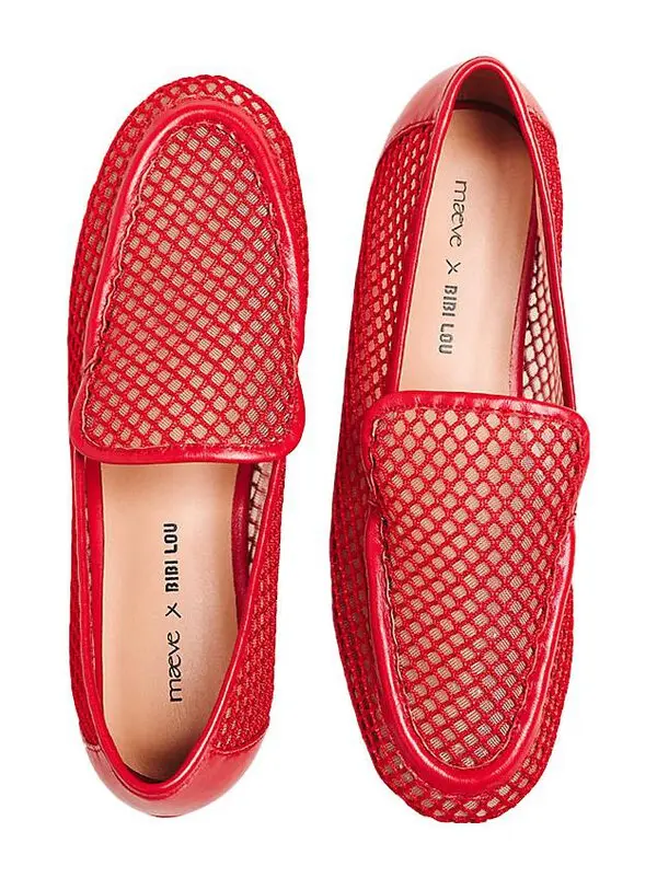 Maeve Mesh Loafers - Rojo Mesh
