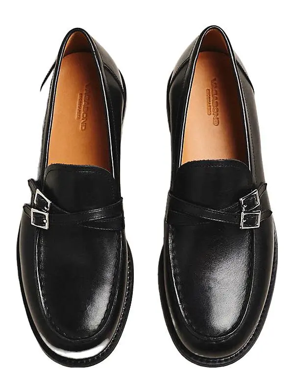 VAGABOND SHOEMAKERS Linn Double-buckle Loafers - Black