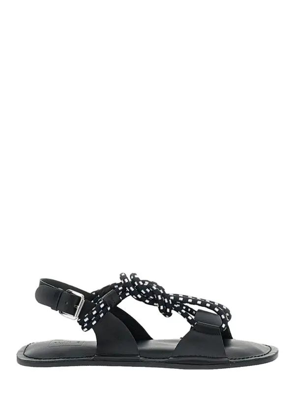 Plan C Sandals With Cord - Black