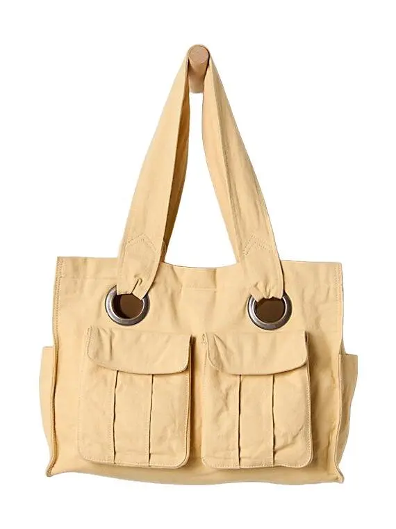 Free People Cargo Canvas Tote - Natural