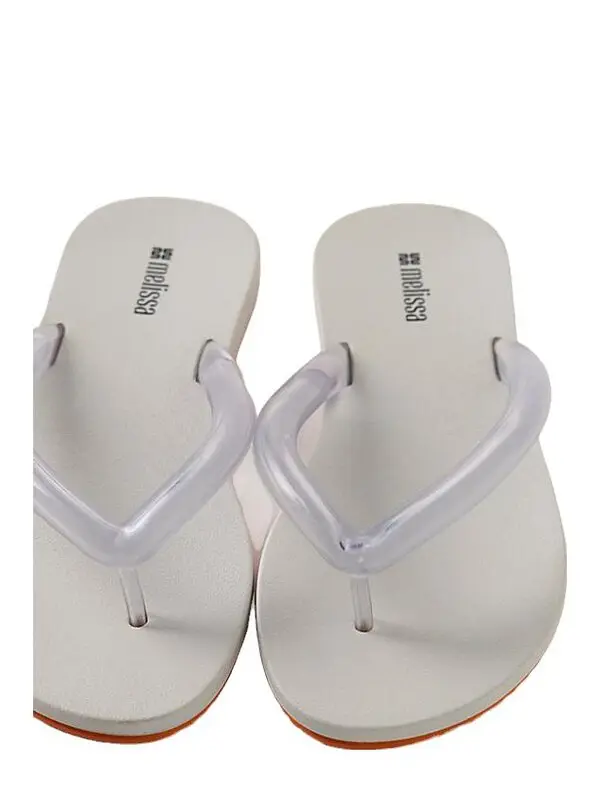 Melissa Airflow Flip Flops - White/orange