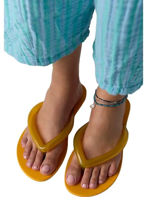 Melissa Airflow Flip Flops - Yellow/lilac
