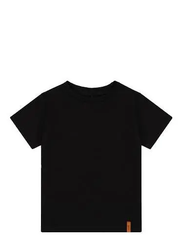 DEUX PAR DEUX Organic Cotton Jersey T-shirt Solid - Black