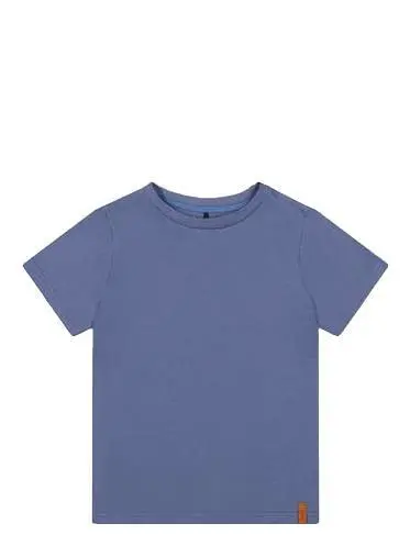 DEUX PAR DEUX Organic Cotton Jersey T-shirt Solid - Blue