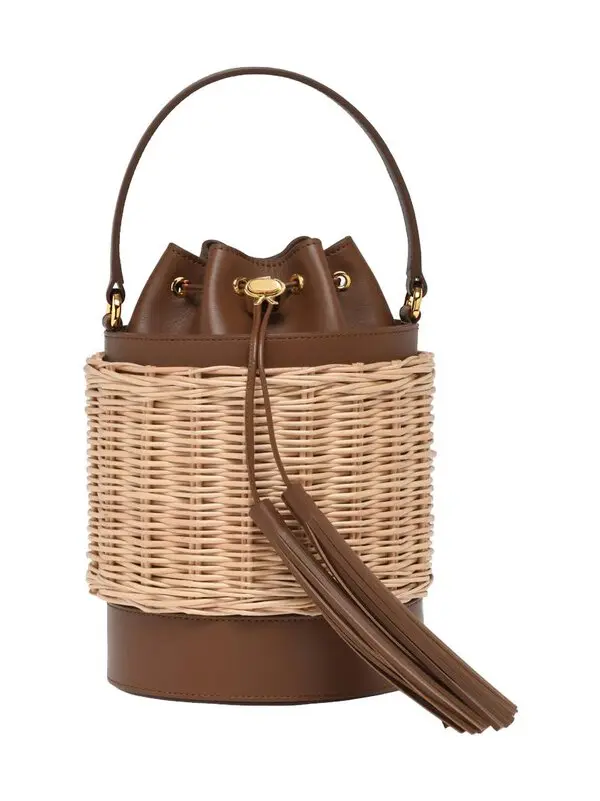 GIANVITO ROSSI Cestino Sienna Crossbody Bucket Bag - Brown Leather