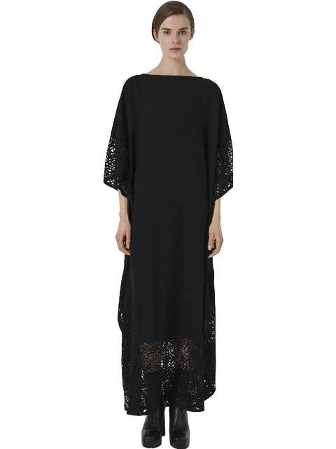 LEEM Laser-cut Kaftan - Black