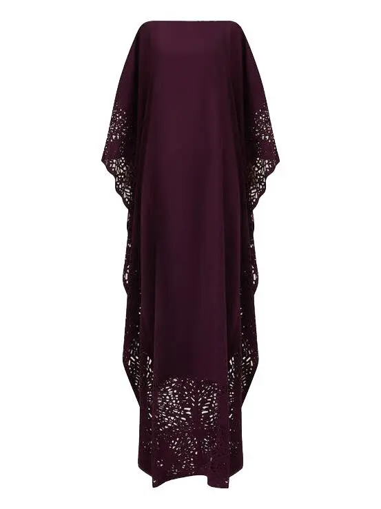 LEEM Laser-cut Kaftan - Purple