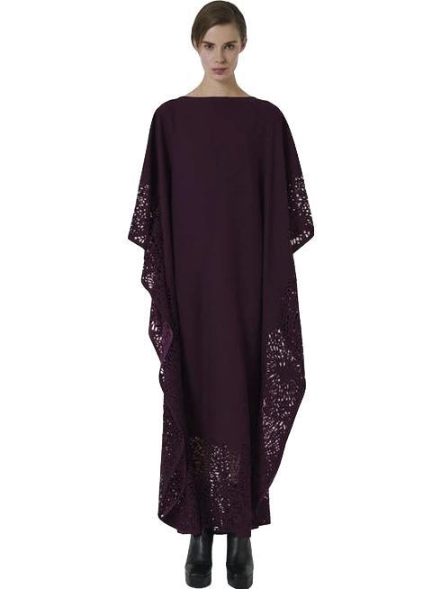 LEEM Laser-cut Kaftan - Purple