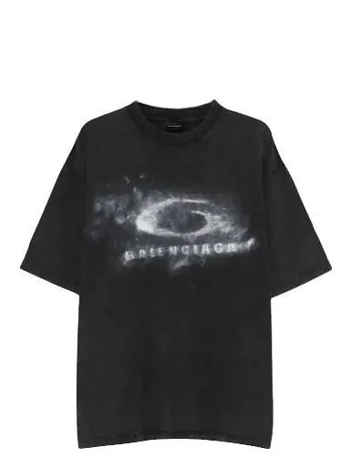 Balenciaga Medium Fit T-shirt - Washed Black/white