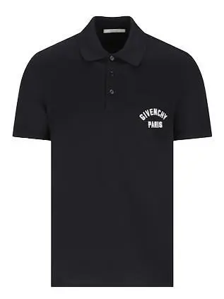 Givenchy Front Pocket Polo Shirt - Dark Navy Blue