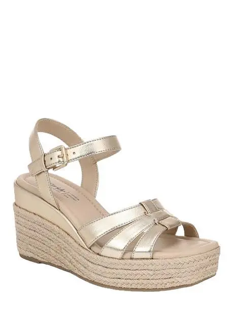 LIFESTRIDE Havana Platform Sandal - Platino Gold