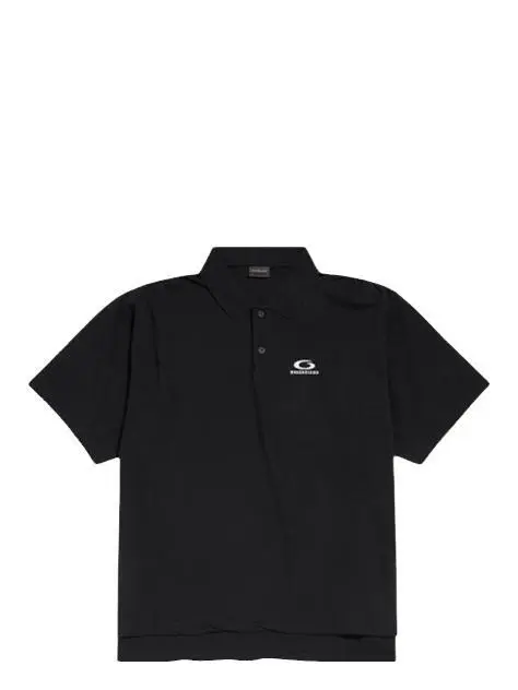 Balenciaga Short Sleeve Regular Polo T-shirt - Black