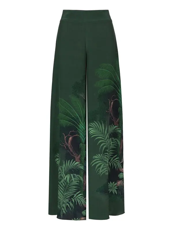 Johanna Ortiz Musical" Silk Wide-leg Pants - Print