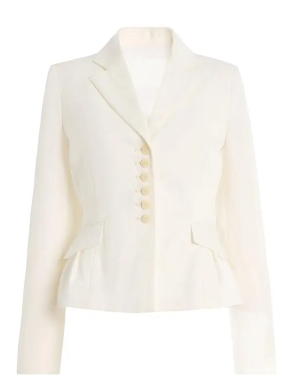 RÙADH The Blair Wool-silk Jacket - White