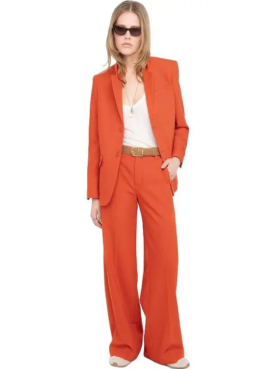 Zadig&Voltaire Tailored Wide Leg Pants - Orange