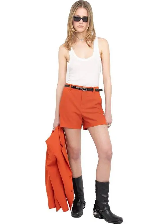 Zadig&Voltaire Sidou Tailored Shorts - Orange