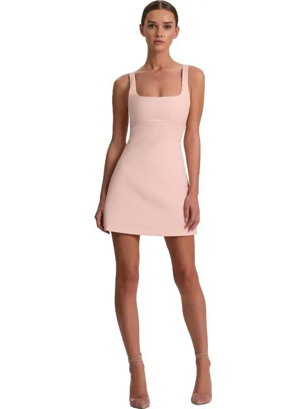 Alice + Olivia Mikaela Mini Dress - Neutral