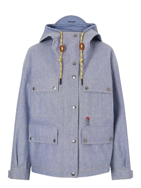 Moncler Beziers Padded Denim Jacket - Blue