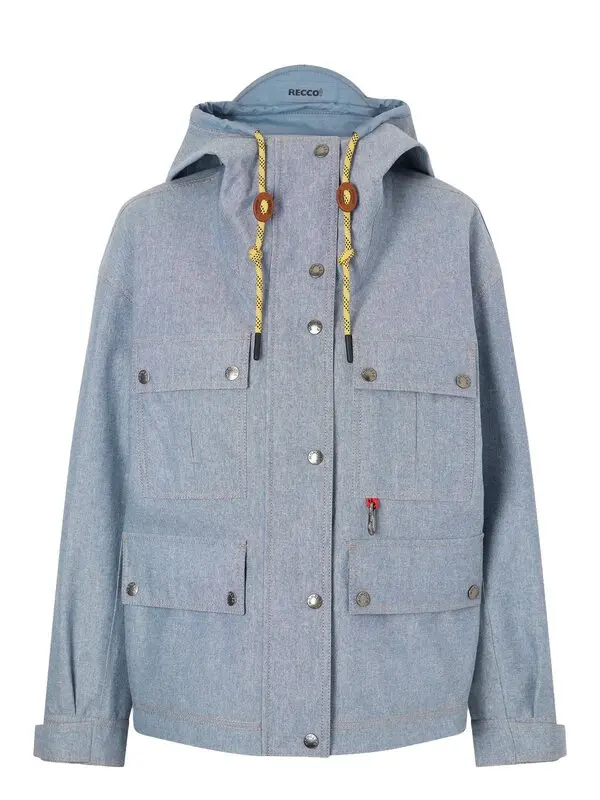 Moncler Beziers Padded Denim Jacket - Blue