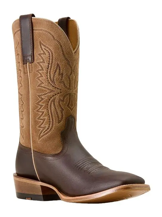 Ariat Preston Wide Square Toe Cowboy Boot - Brown