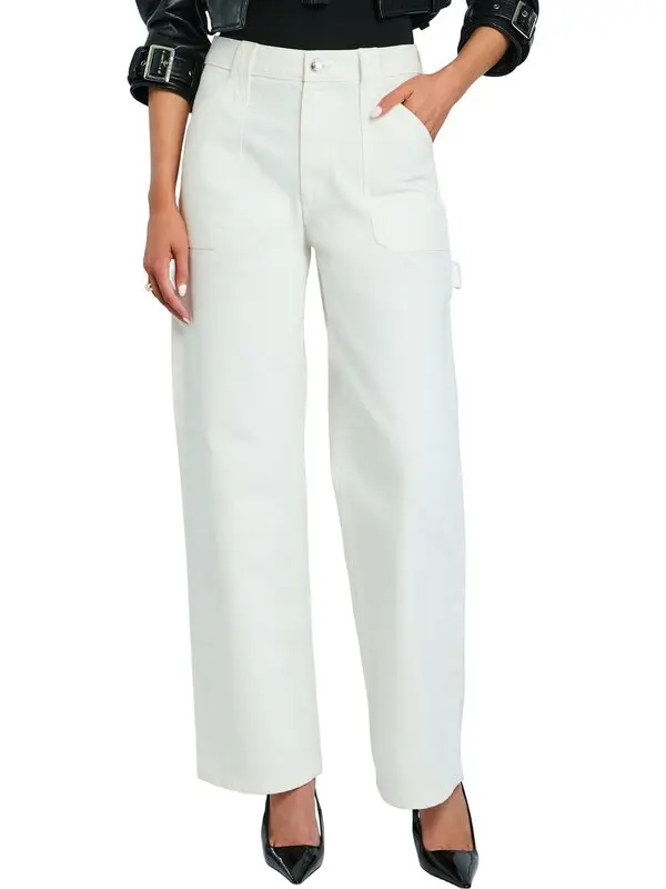 SEROYA Angelique Denim Pant - White