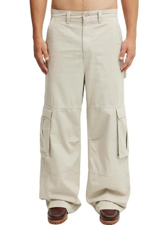 COTTON ON Super Baggy Cargo Pant - Stone