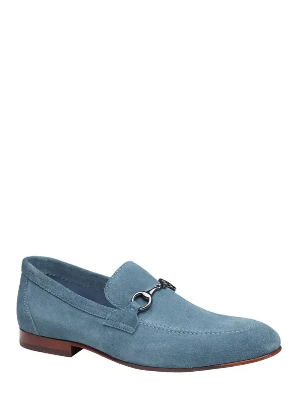 Johnston & Murphy Higgins Bit Loafer - Denim Suede