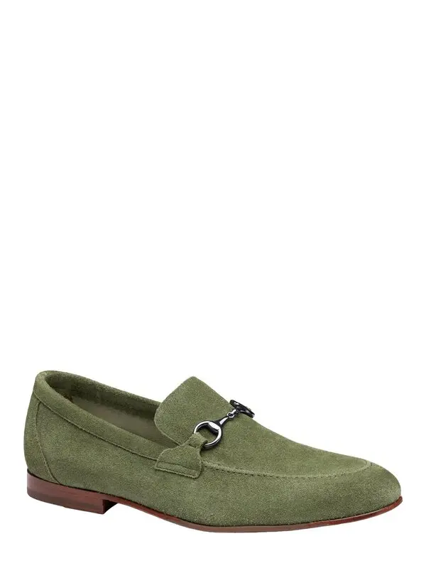 Johnston & Murphy Higgins Bit Loafer - Sage Suede